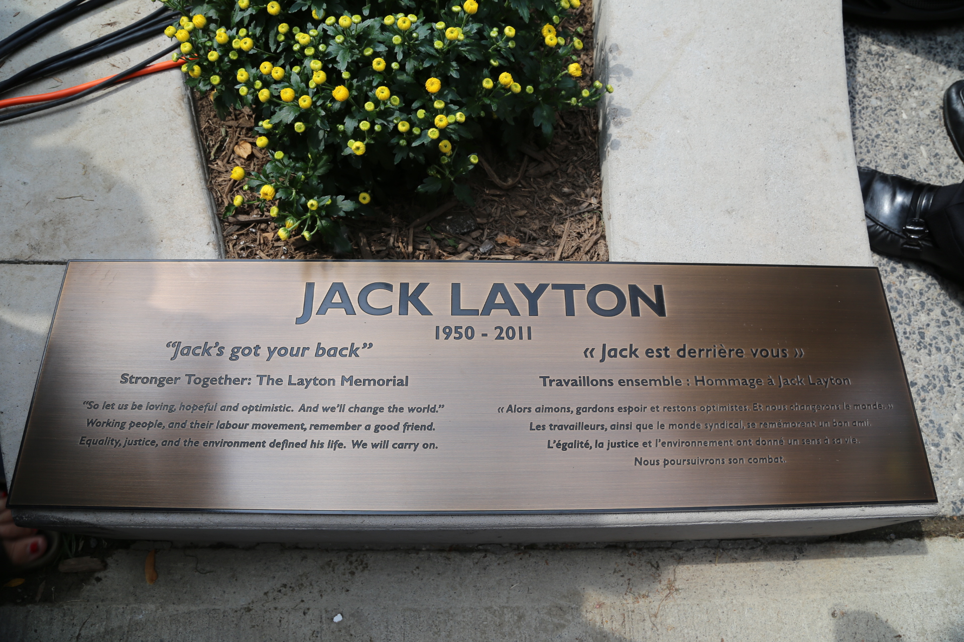 Jack Layton statue and the Jack Layton Ferry Terminal unveiled - Best ...